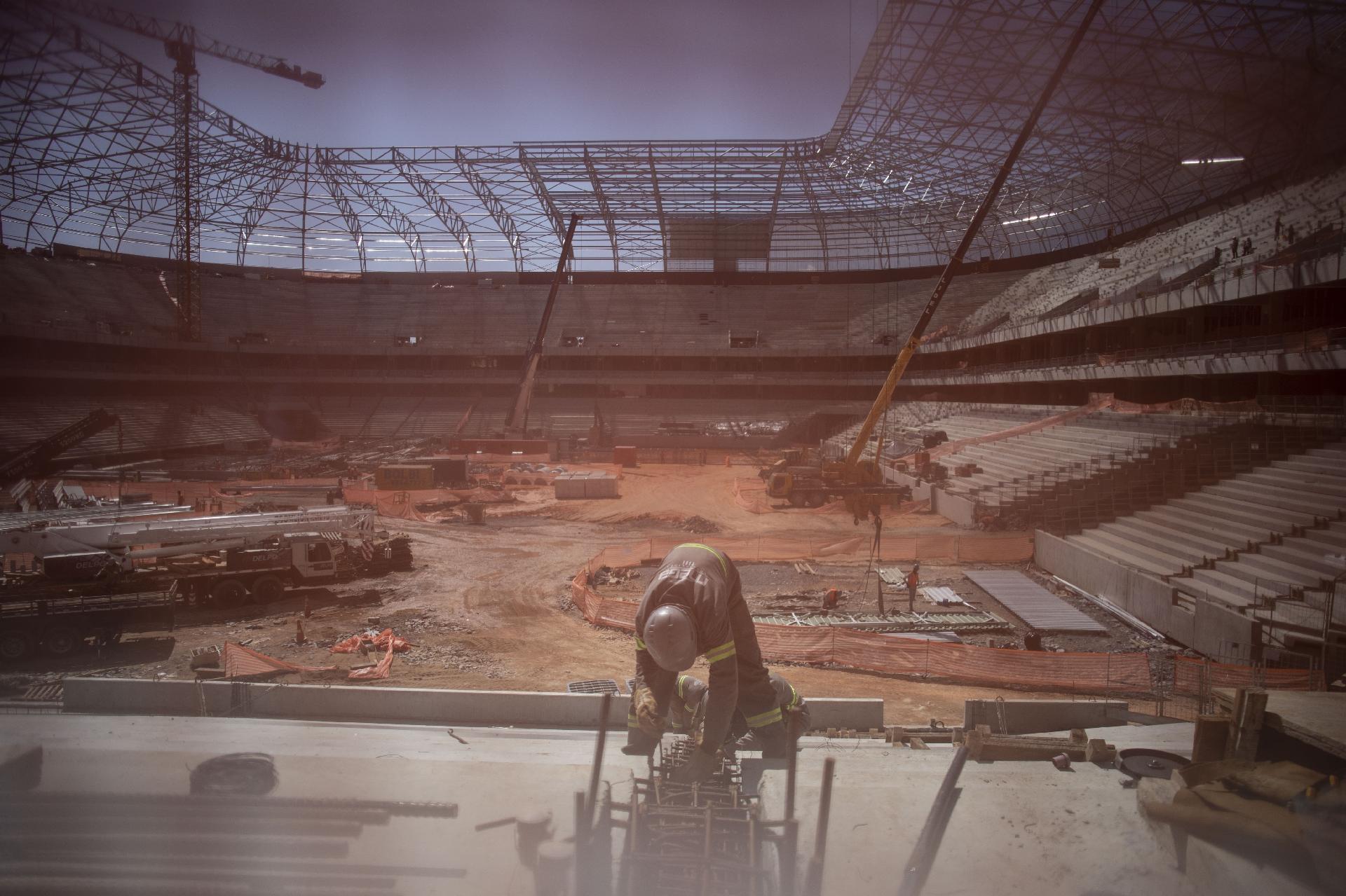Fotos Veja Como Estão As Obras Para Erguer A Arena Mrv O Estádio Do