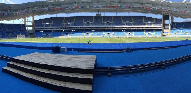 Engenhão sofre sem banco de reservas a 48 horas de 1º jogo da Rio-2016 ... Engenhão sofre sem banco de reservas a 48 horas de 1º jogo da Rio-2016 ...