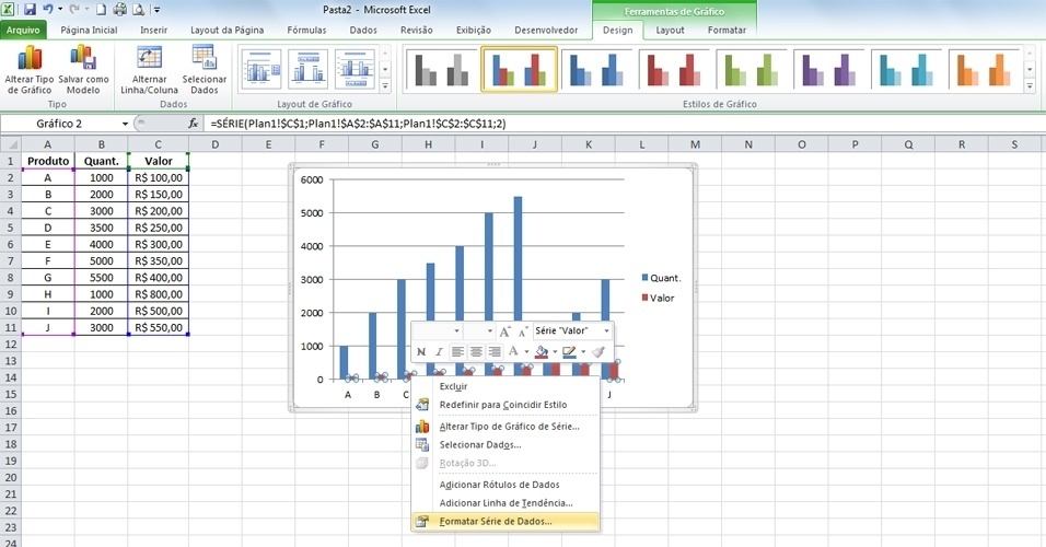Fotos Saiba Como Criar Gráfico No Excel Com Dois Eixos Na Vertical 04052012 Uol Tecnologia