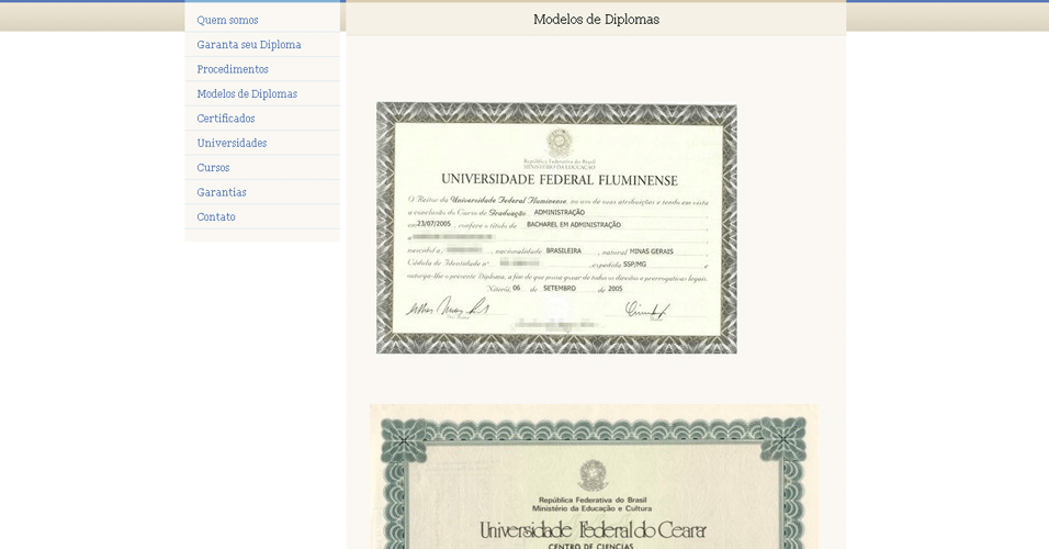 Fotos: Página oferece diploma universitário por R$ 410 - 10/10/2012 ...