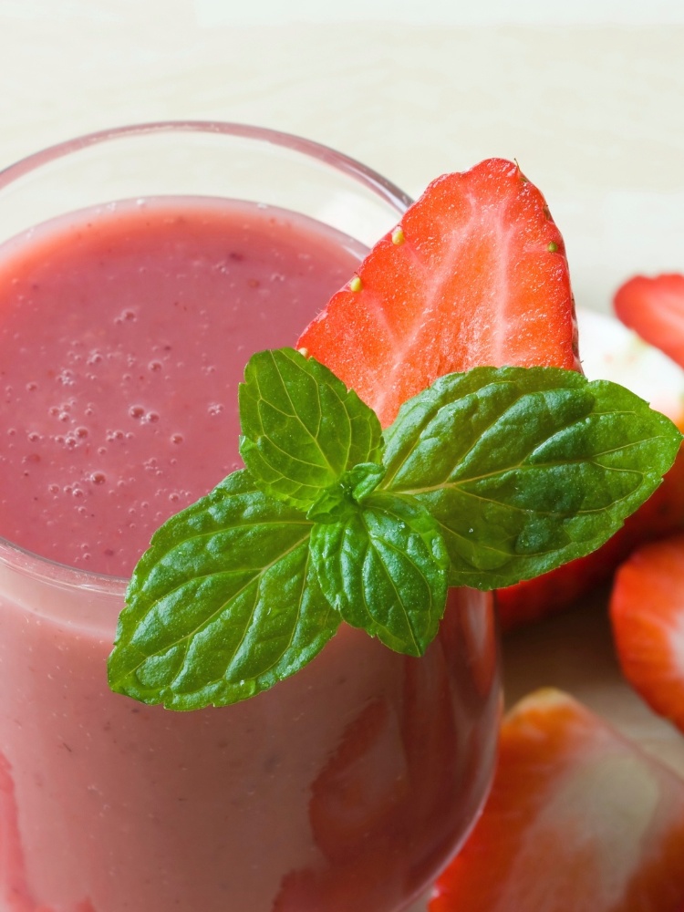 Receita de smoothie de morango com inhame: receita saudável para intestino