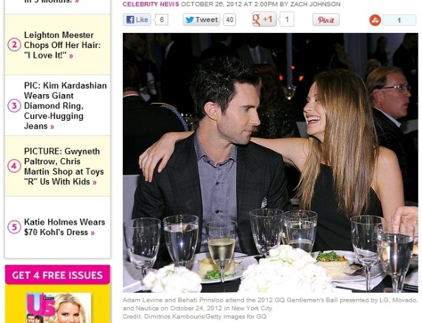 Adam Levine fica noivo de modelo da Victoria's Secret - Notícias - UOL ...