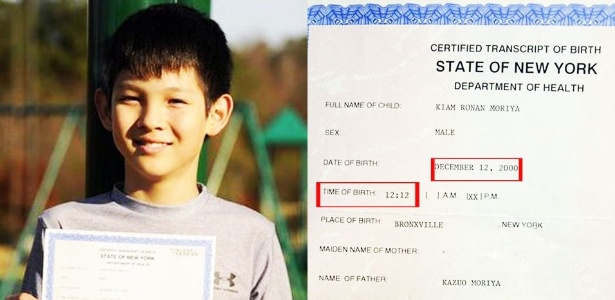 Americano que nasceu às 12h12 do dia 12/12 faz doze anos - 12/12/2012 ...