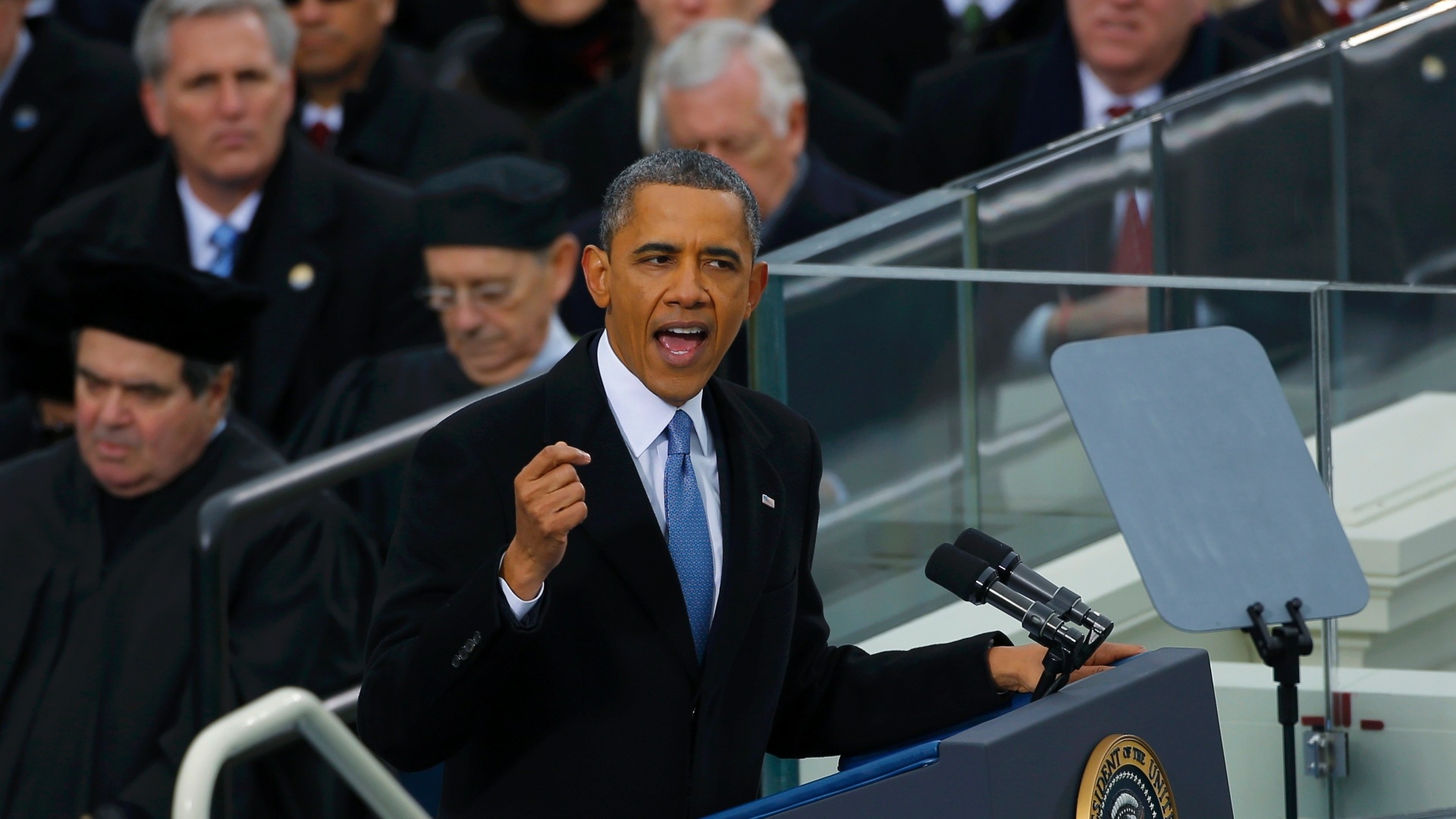 Fotos: Barack Obama toma posse como presidente dos EUA pela segunda vez ...