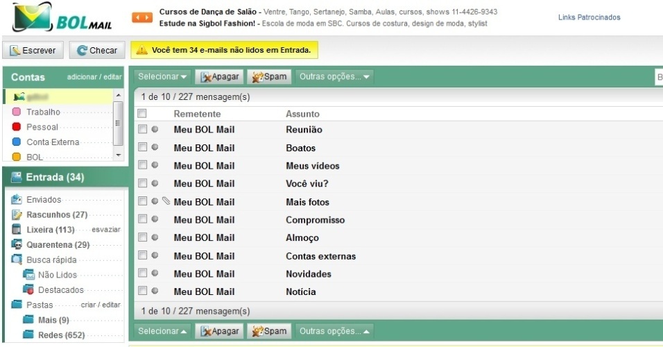 Leia contas de outros provedores pelo seu BOL Mail - BOL Fotos - BOL Fotos