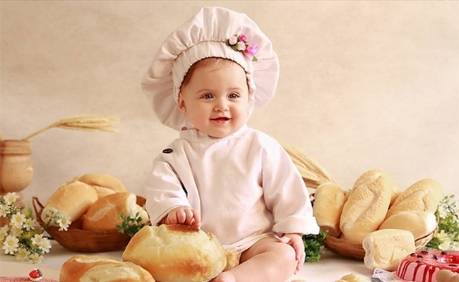 Bebês viram chefs de cozinha em ensaio fotográfico - Notícias - BOL