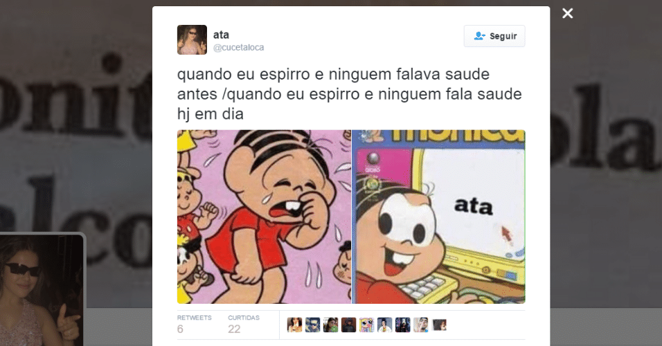 Mônica de Sousa imita meme "ata" e viraliza nas redes sociais - BOL ...