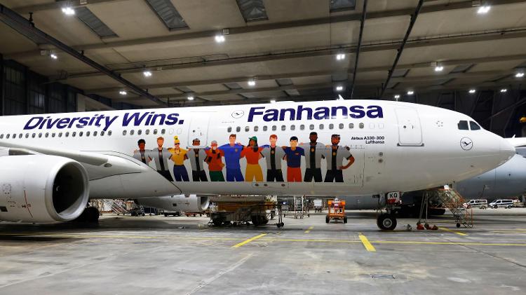 Copa do Qatar: Aviões têm pintura especial para seleções