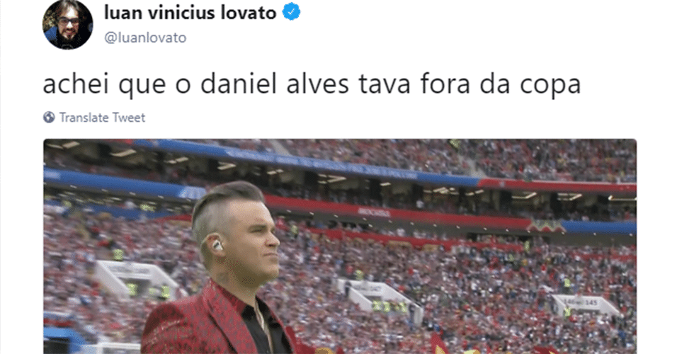 Fotos da Copa 2018: Daniel Alves cantando na abertura da Copa? Veja os ...