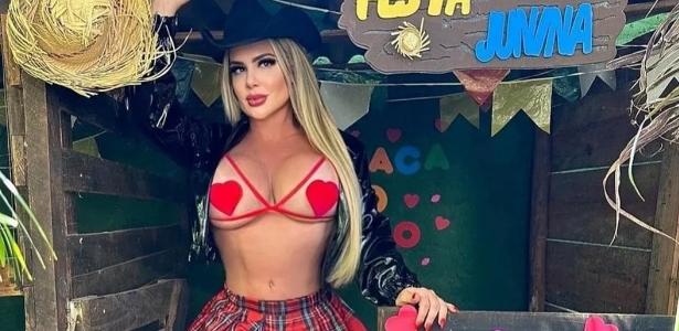 Denise Rocha conta o quanto ganhou em barraca do beijo no Onlyfans