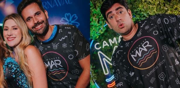 Carnaval 2023: Adnet e atual de Dani Calabresa viram melhores amigos