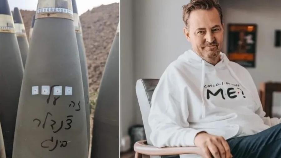 Membros da Força de Defesa de Israel homenageiam Matthew Perry