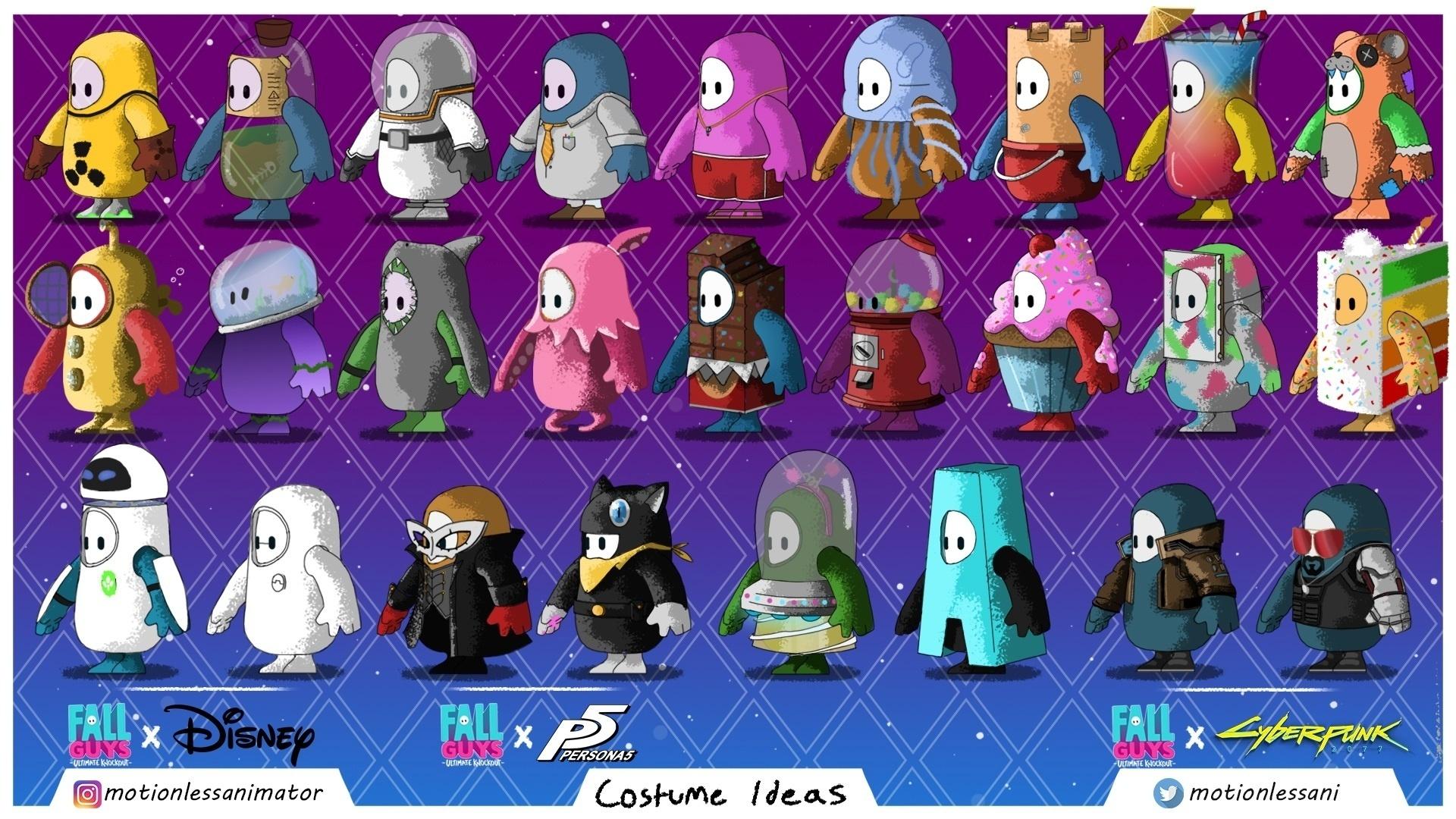 Fotos: Fall Guys: 10 melhores sugestões de Skin feita pela comunidade ...