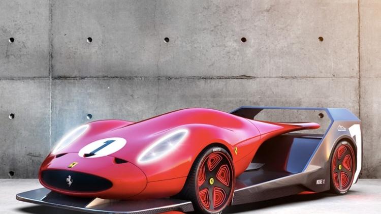 Inspirado em Schumacher e Ferrari, designer cria carro futurista