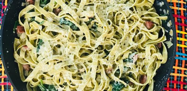 Talharim com espinafre: ingredientes e como fazer