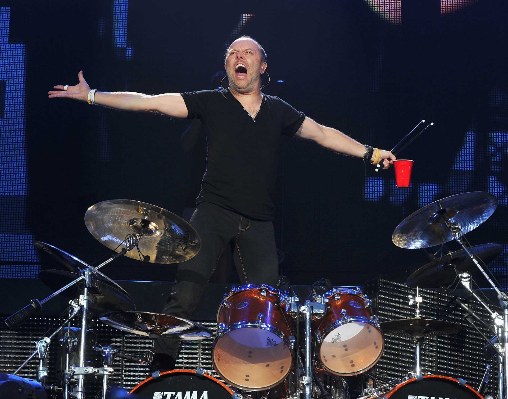 Fotos: Lars Ulrich, 50 anos: Veja caras e bocas do baterista do ...