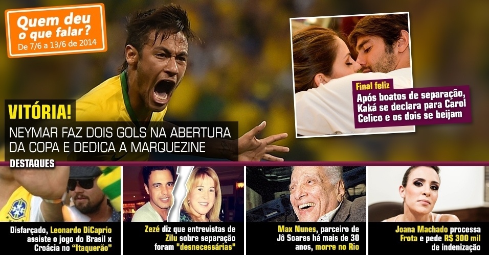 Quem deu o que falar? - Semana 7/6 a 13/6/2014 - Fotos - UOL TV e Famosos