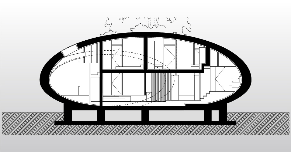 Fotos: Arquiteto japonês projeta casa-concha de concreto em meio à ...