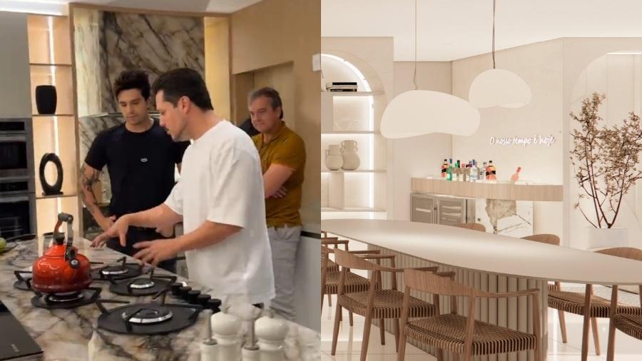 Luan Santana conhece novo apartamento em Balneário Camboriú