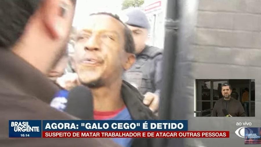 Band: suspeito de crime cospe na cara de repórter do Brasil Urgente