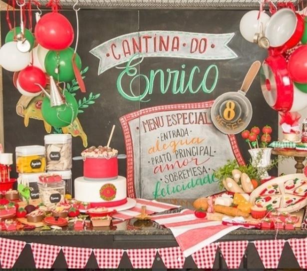 Enrico Bacchi completa 8 meses e vira "baby chef" de cozinha italiana ...