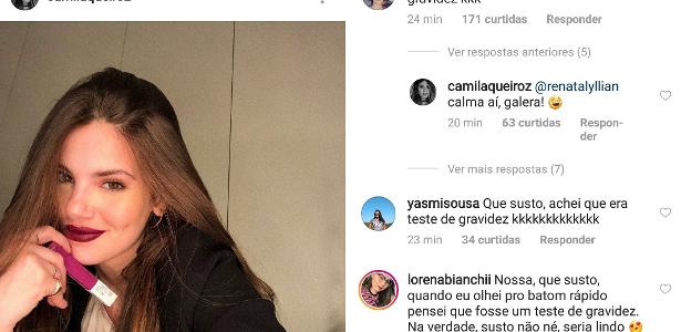 Merchan de Camila Queiroz em rede social confunde fãs: "Teste de ...