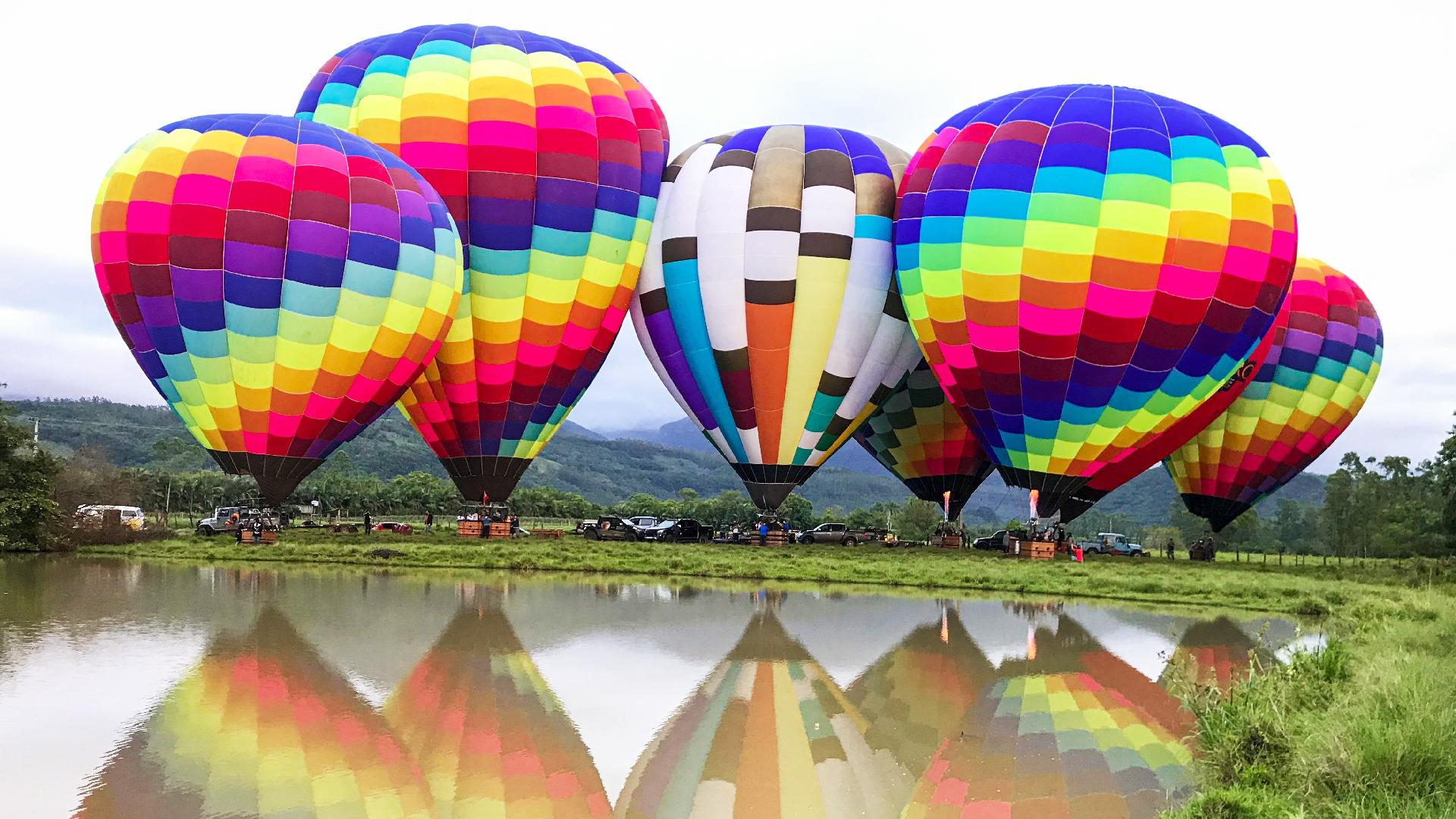 Como é o passeio de balão sobre os cânions do Sul do Brasil