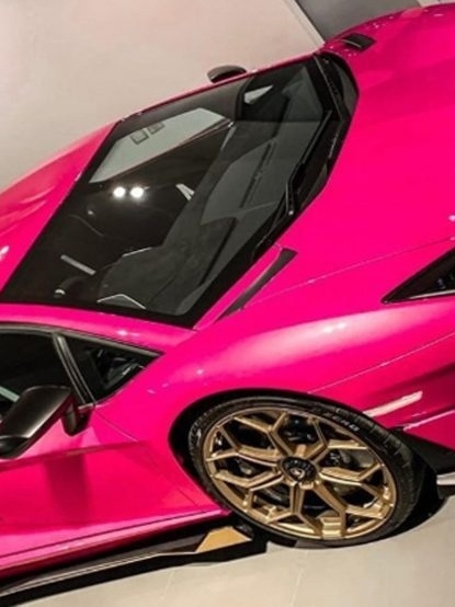 Lamborghini Aventador Rosa E Preto Lamborghini Aventador SVJ 12V