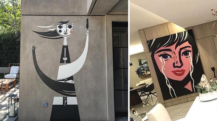 Decorar com grafite e lambe-lambe: arte da rua em casa