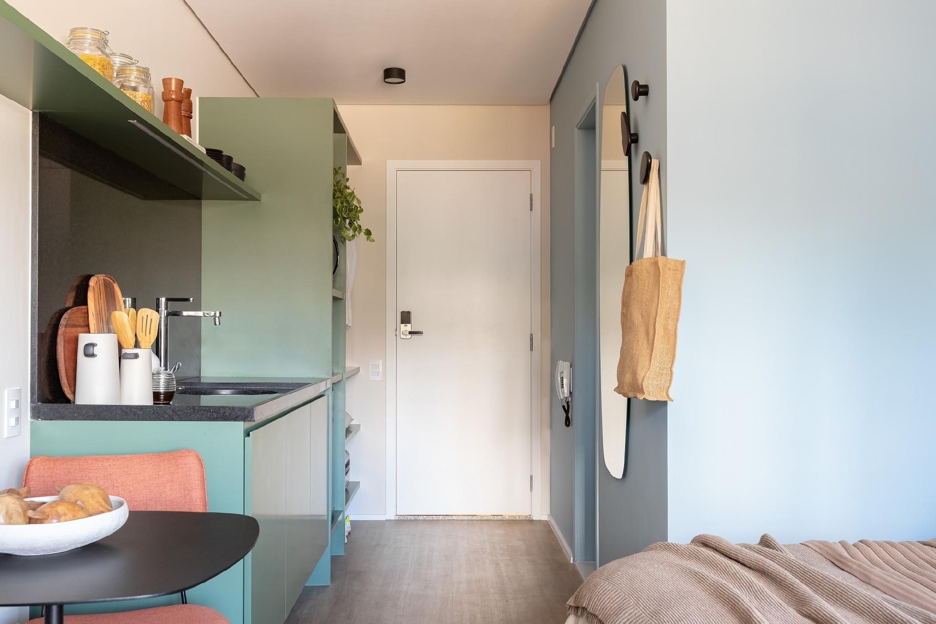 Fotos: Neste estúdio de 30 m² coube até uma cama espaçosa 'de hotel ...