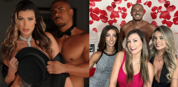 Namorado de Andressa Urach a presenteia com duas atrizes trans