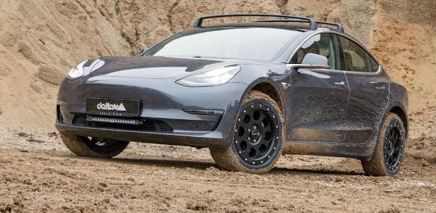 Tesla Model 3 vira carro off-road com kit de preparadora alemã - 18/06 ...