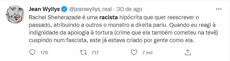 Jean Wyllys é condenado a pagar indenização para Sheherazade