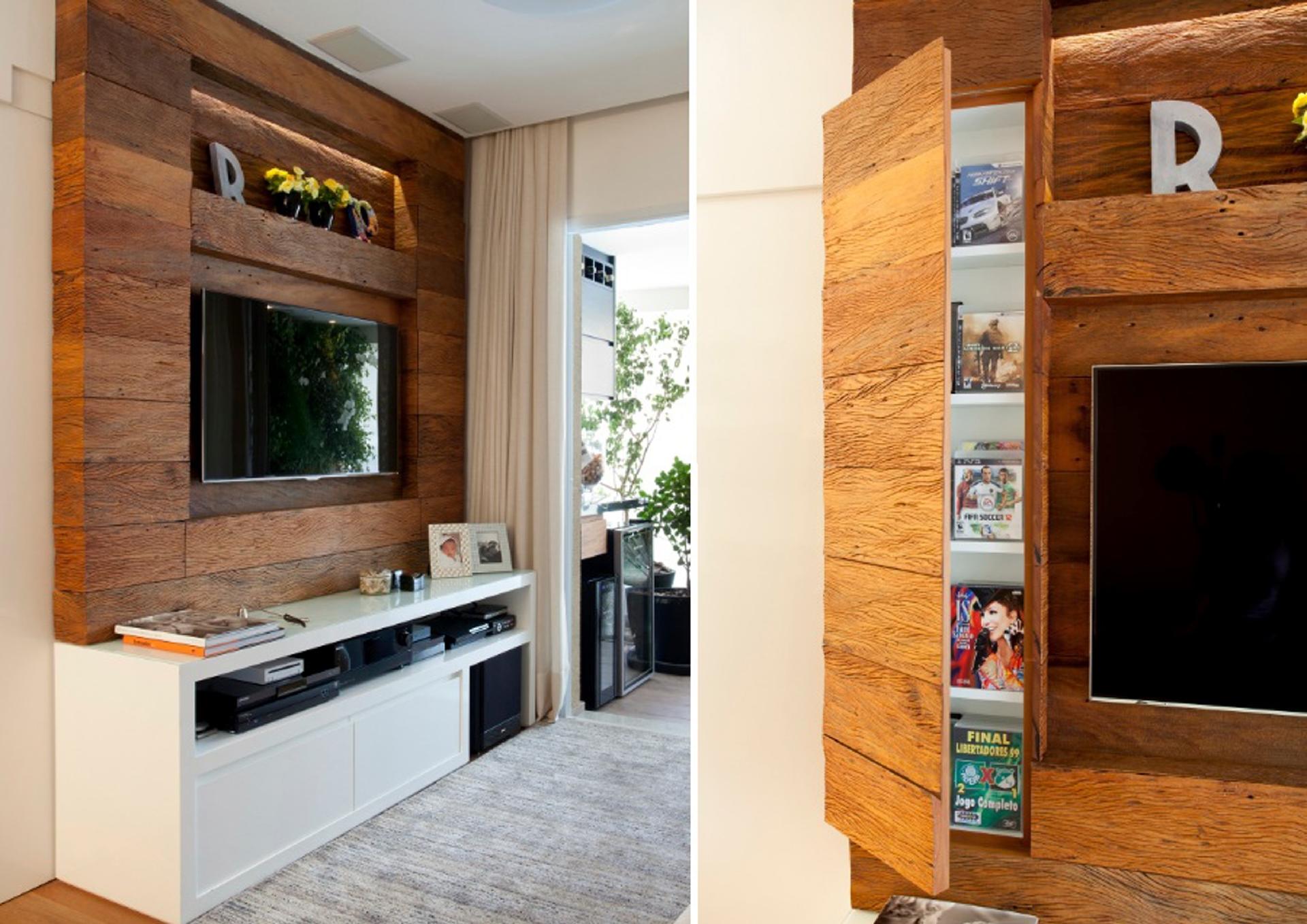 Fotos: Painel para TV: 20 maneiras criativas de usar este suporte na ...