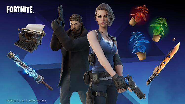 Fortnite: Resident Evil chega com skins, emotes e itens cosméticos