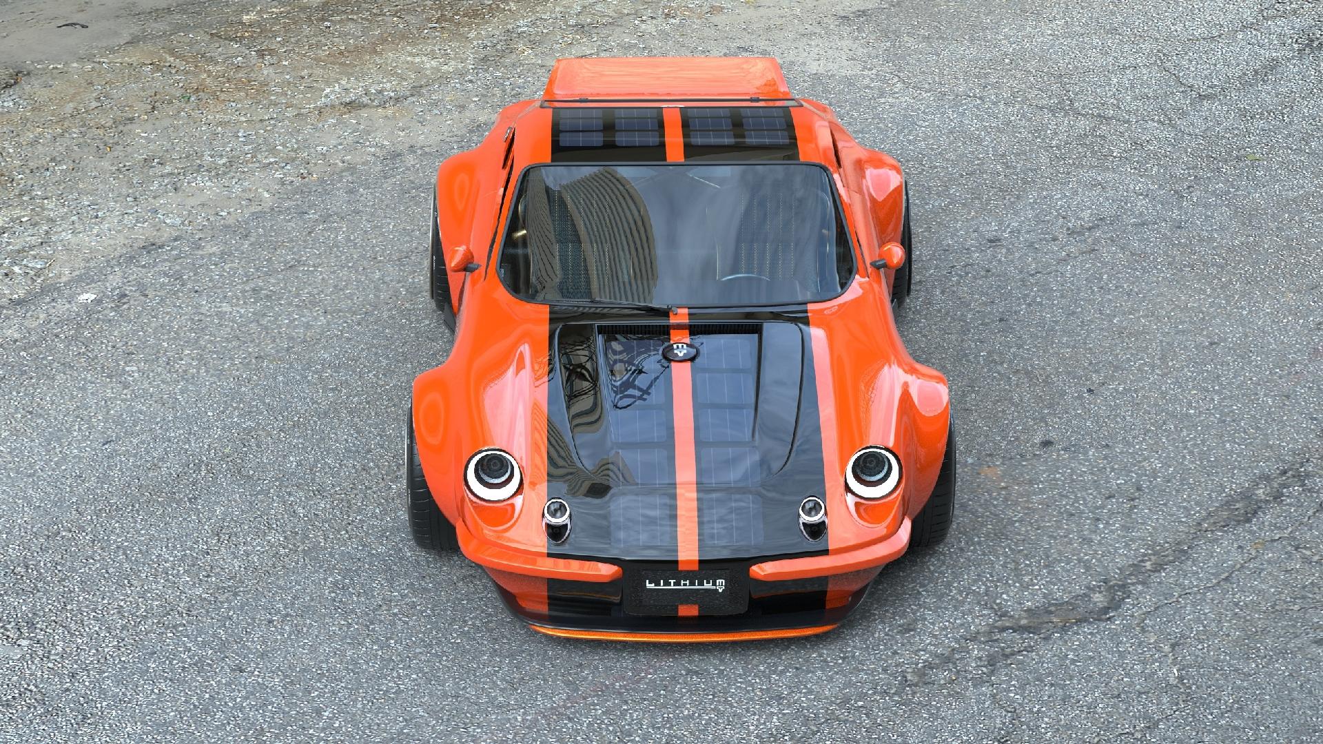 Puma clássico é convertido em carro elétrico com recarga solar das baterias