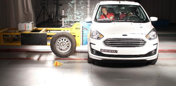 Zerado em 2017, Ford Ka consegue três estrelas em novo crash test