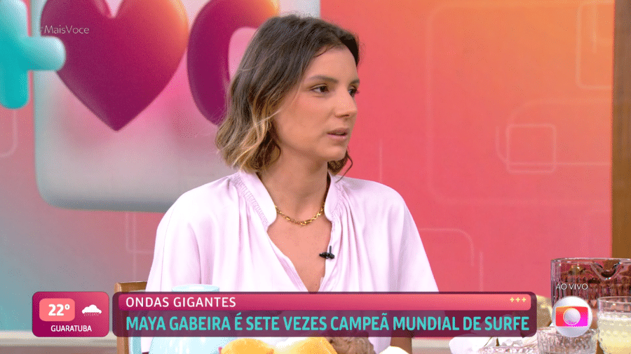 Maya Gabeira é criticada por postura no Mais Você