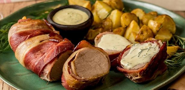 Trançado de filé-mignon suíno com bacon: Receita, Como Fazer e Ingredientes