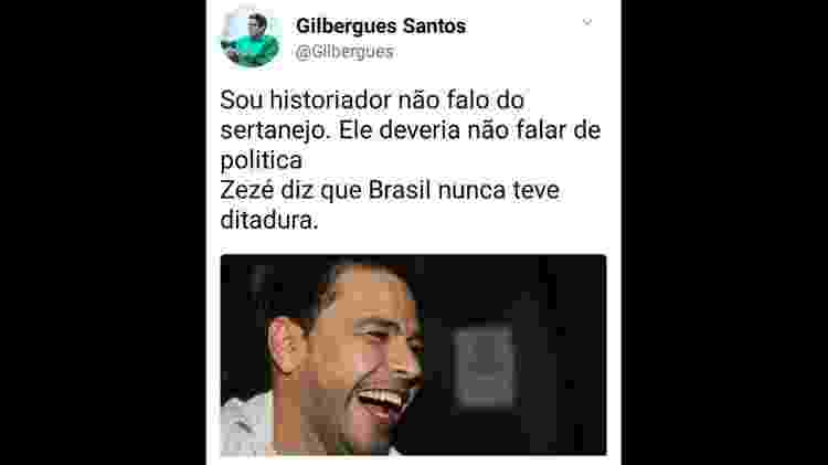 Zezé mostra que não conhece a história do Brasil e internautas não ...