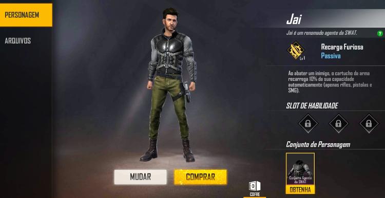 Free Fire: Como jogar com Jai, novo personagem baseado em ator indiano ...