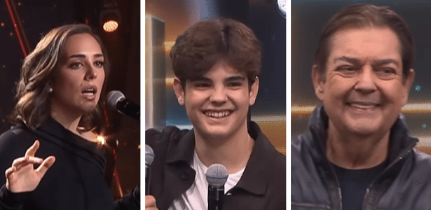 Faustão e filhos choram em último programa do apresentador na Band