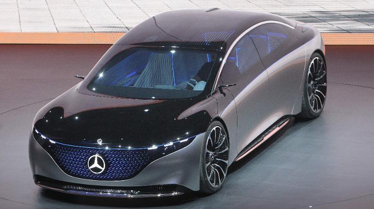 Mercedes-Benz Vision EQS é sedã de luxo 100% elétrico inspirado em iates