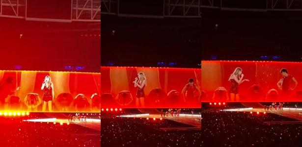 Taylor Swift: Palavrão rouba a cena durante show em SP; assista vídeo Taylor Swift: Palavrão rouba a cena durante show em SP; assista vídeo