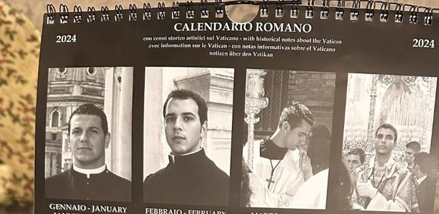 Calendário de padres mais bonitos do Vaticano vira meme
