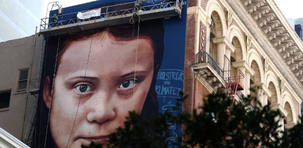 Greta Thunberg: Mural gigante da ativista é inaugurado em São Francisco ...