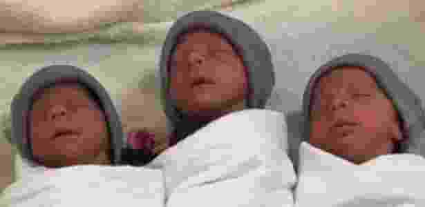 Em caso raro, casal americano tem trigêmeos idênticos sem fazer ...
