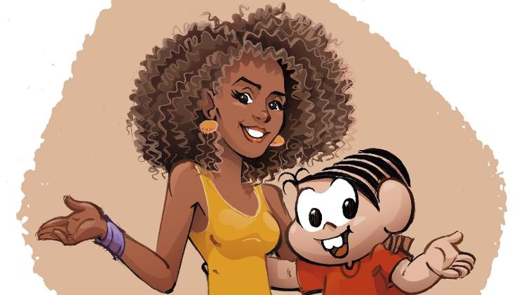 Taís Araújo: atriz vira personagem da Turma da Mônica