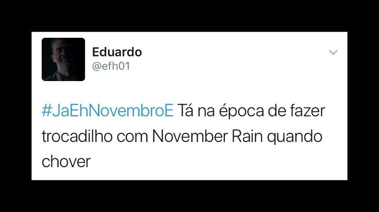 Novembro é época de relembrar clássicos como a música "November Rain ...