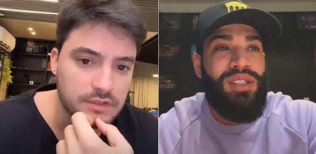 Felipe Neto ironiza Gusttavo Lima por live chorando após ataques
